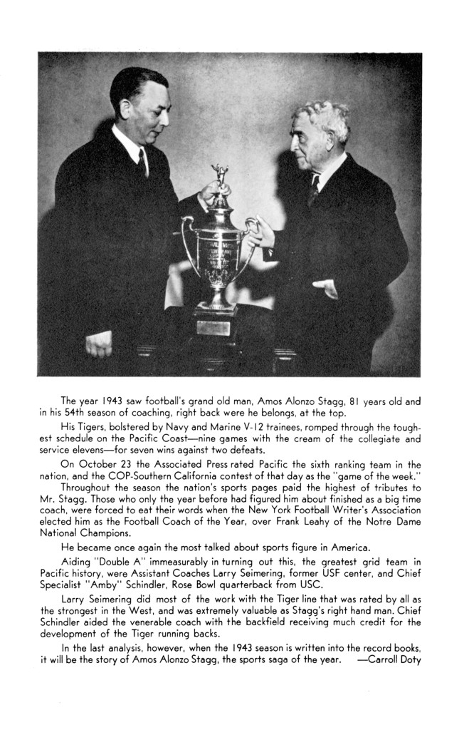 Amos Alonzo Stagg – Stockton Athletic