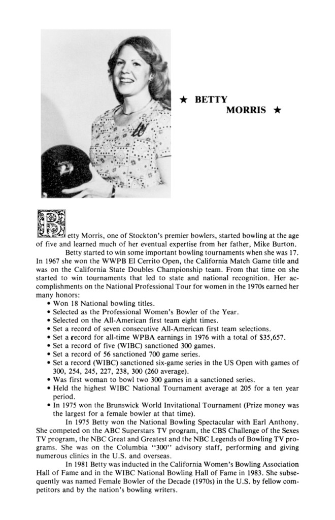 Betty Morris - Stockton Athletic