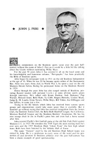 John J. Peri - Stockton Athletic