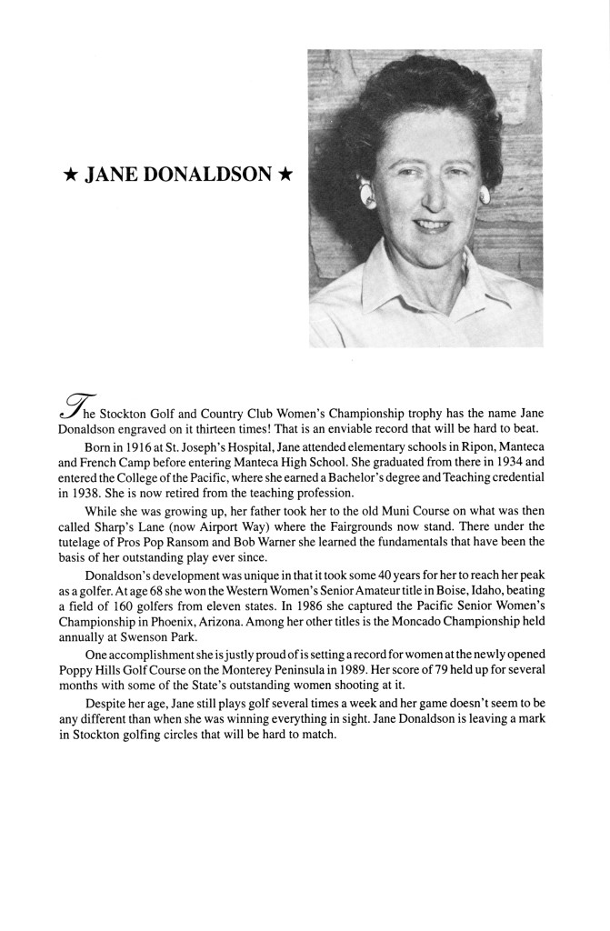 Jane Donaldson - Stockton Athletic