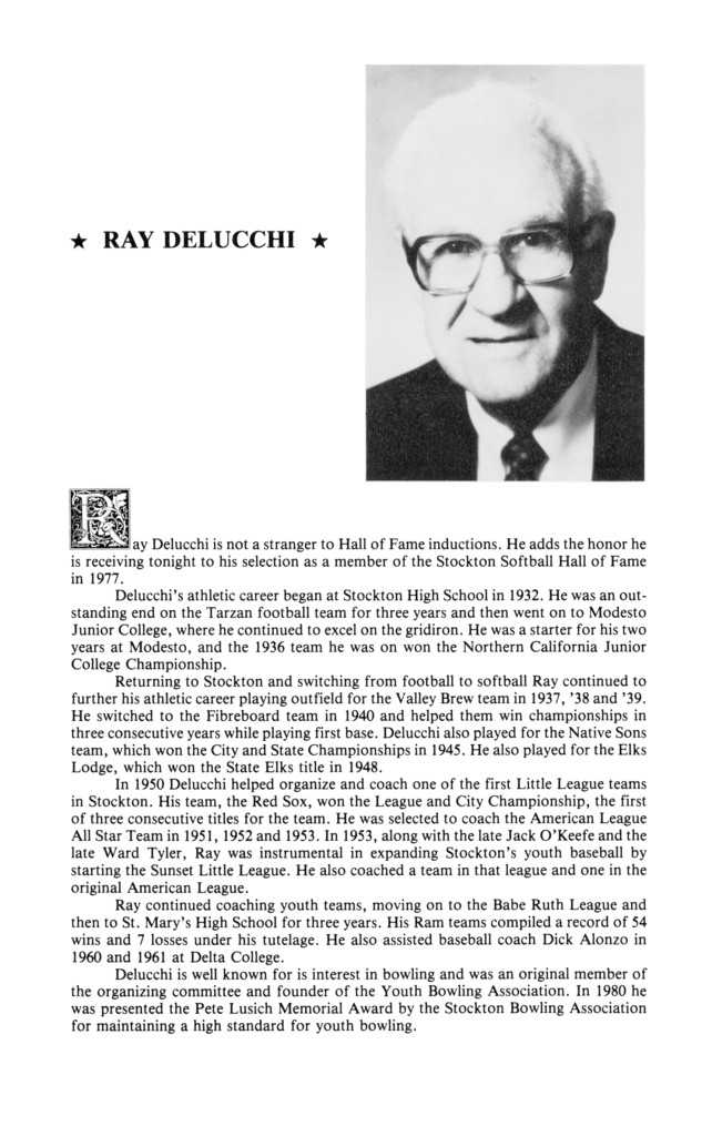 Ray Delucchi – Stockton Athletic