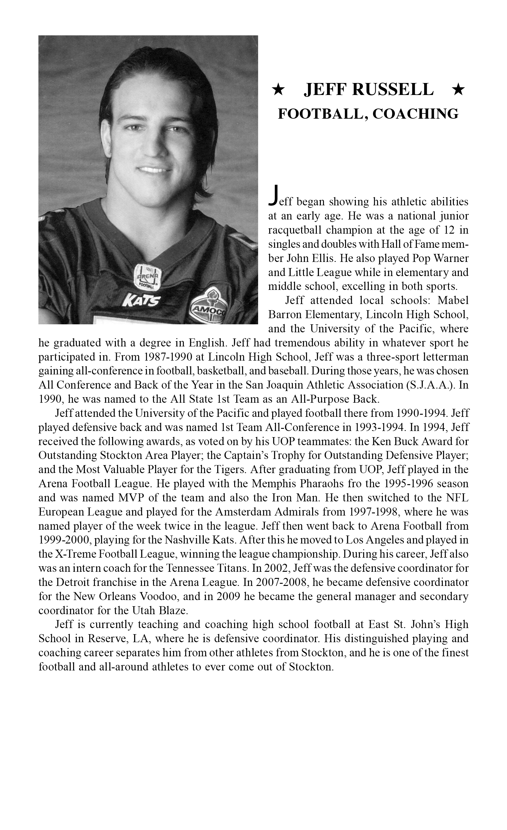 Jeff Russell - Stockton Athletic