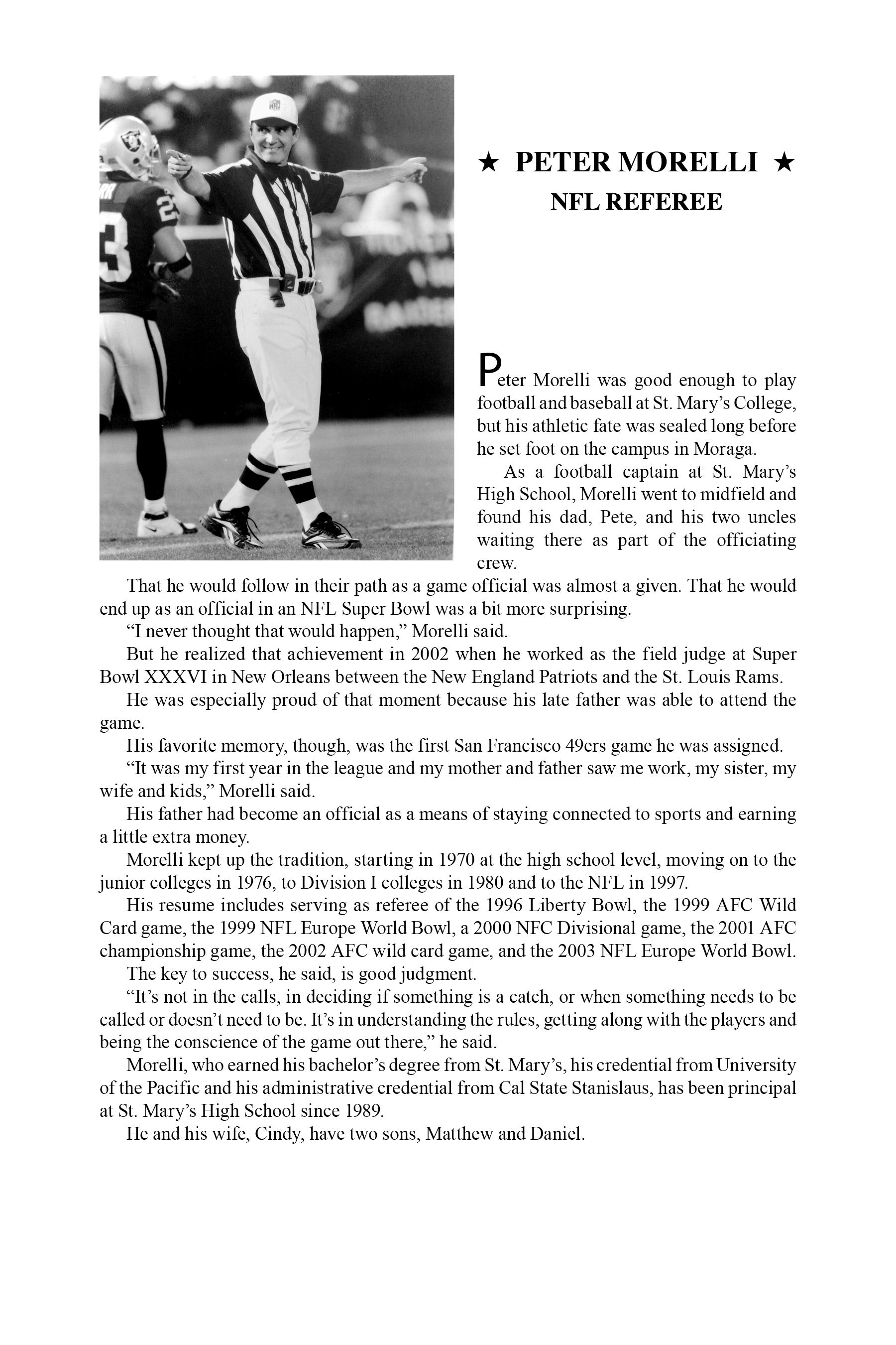 Peter Morelli - Stockton Athletic